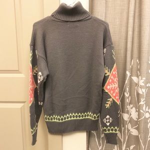 Obermeyer | Sweaters | Obermeyer Turtleneck Neon Snowflake Sweater ...